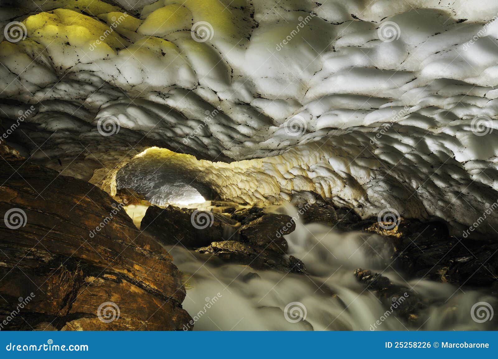 Snow cave stock photo. Image of polar, landscape, rocks - 25258226