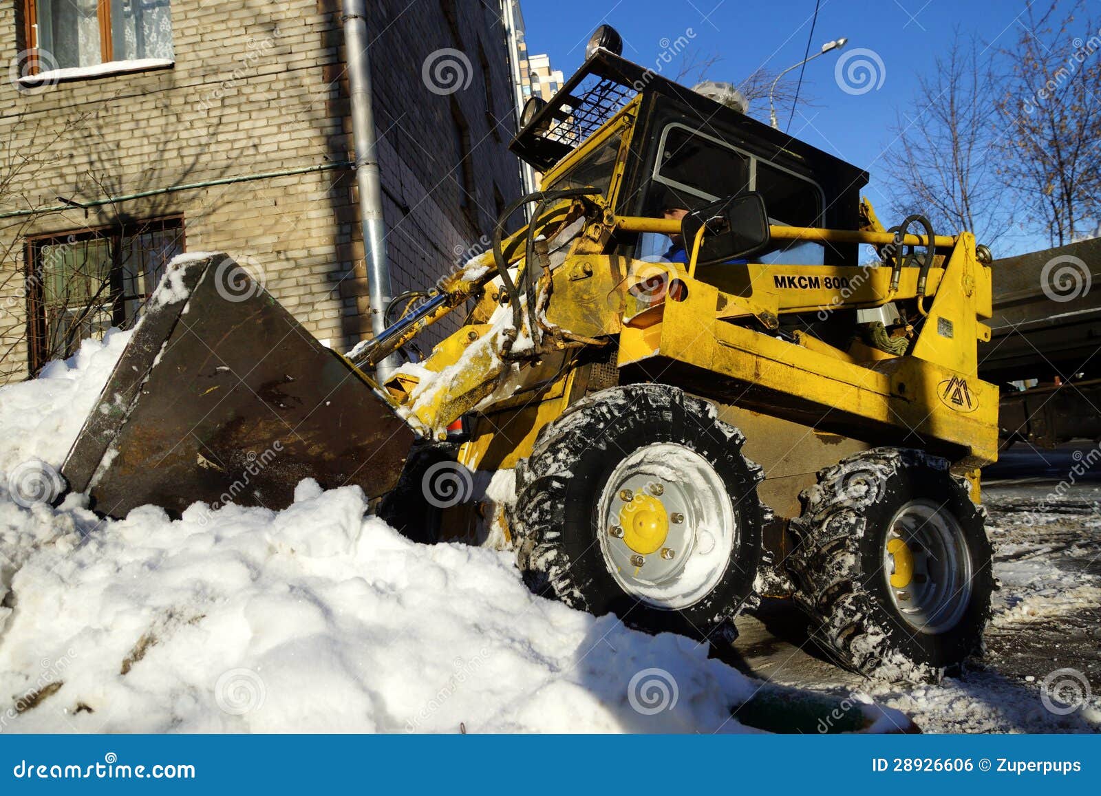 Snow cleaning editorial photo. Image of frost, industrial - 28926606