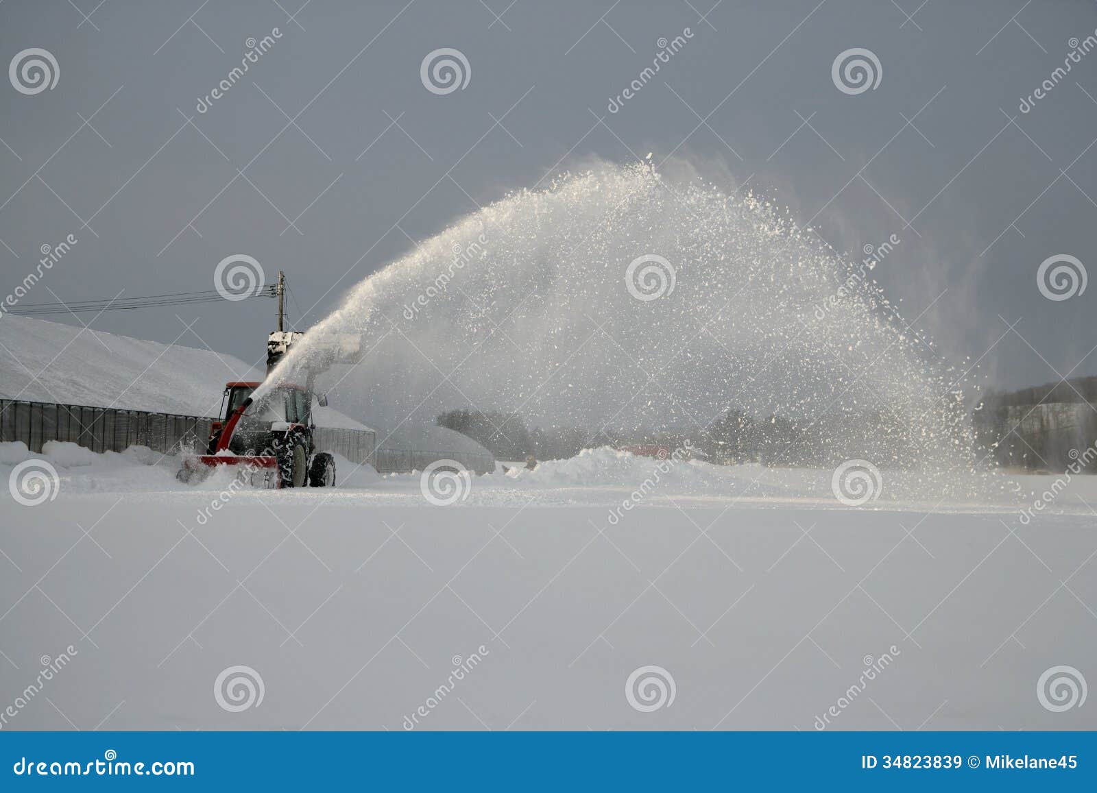 Snow clearing stock image. Image of roads, deep, machine - 34823839