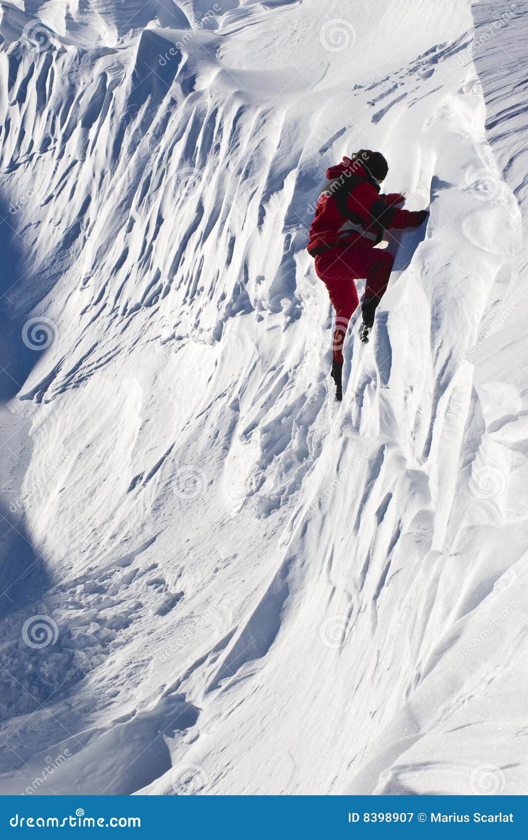 Snow climber stock image. Image of girl, alpinist, mountaineering - 8398907