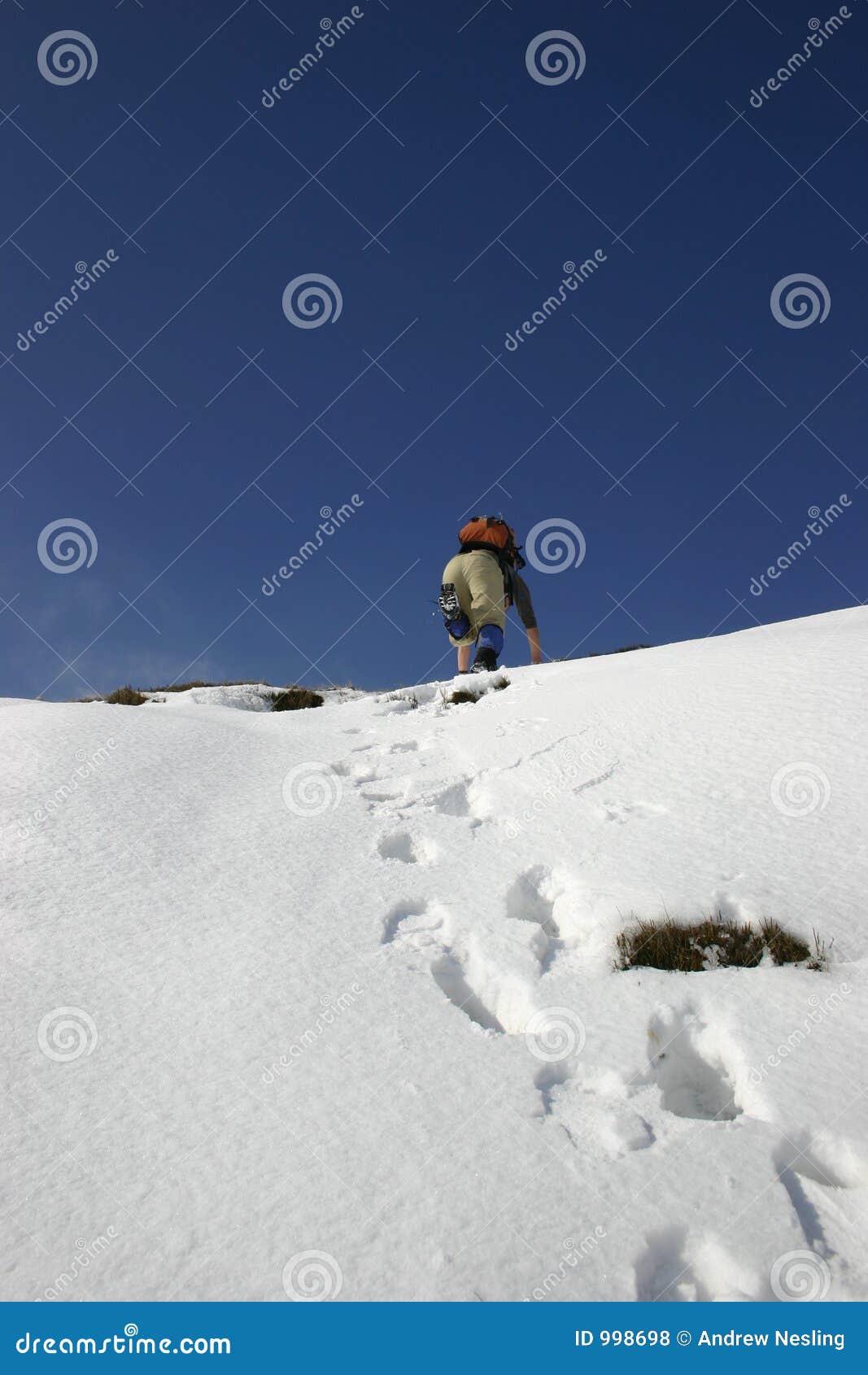 Snow & climber stock photo. Image of snow, mountain - 998698