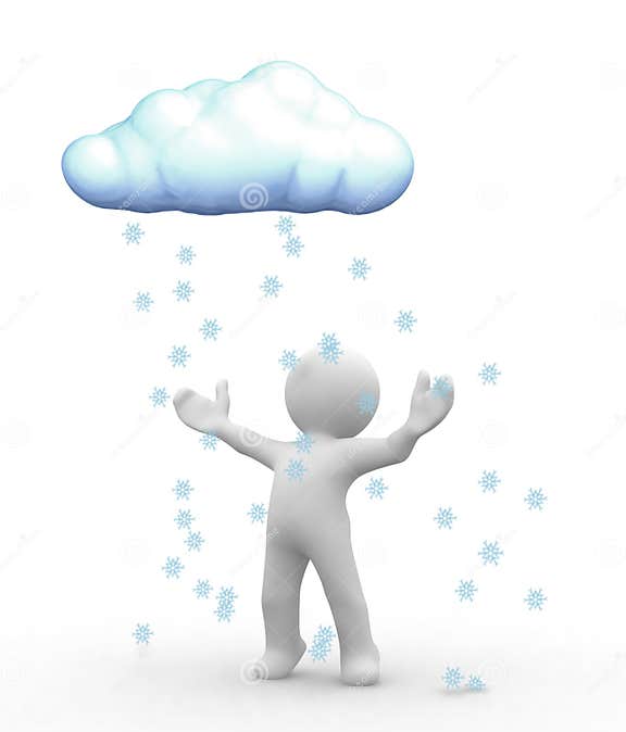 Snow cloud stock illustration. Illustration of winter - 3579166