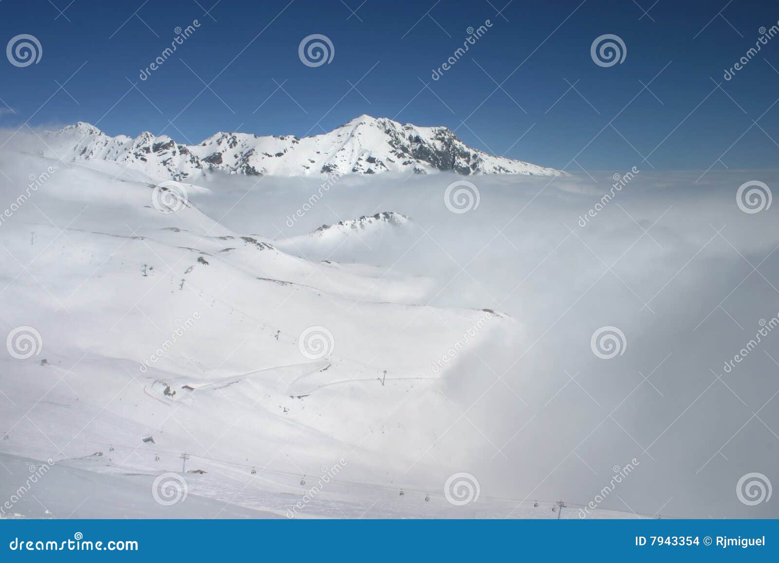 Snow and clouds stock photo. Image of scene, natural, light - 7943354