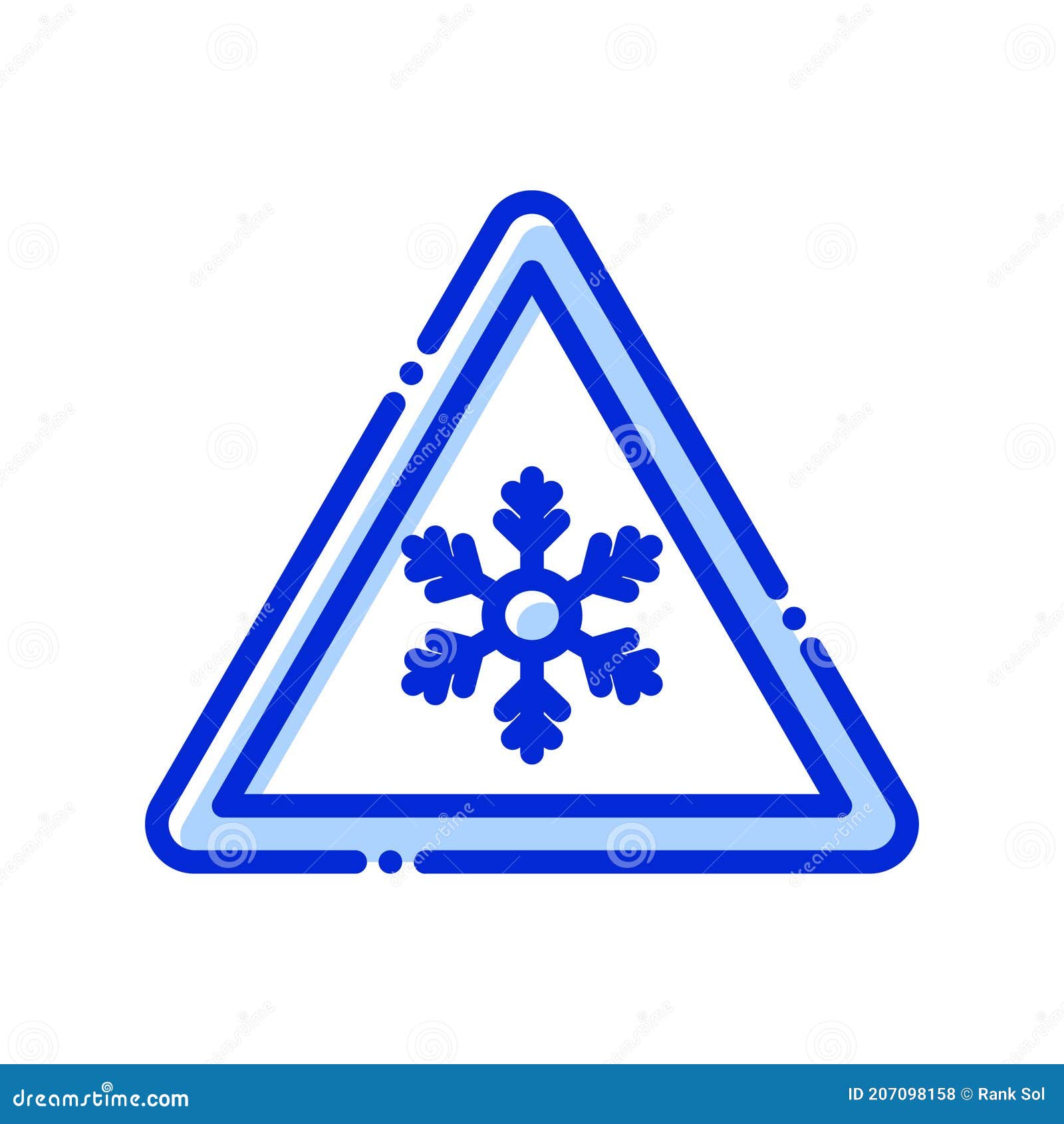 Cold Warning Sign Vector Illustration | CartoonDealer.com #21712418
