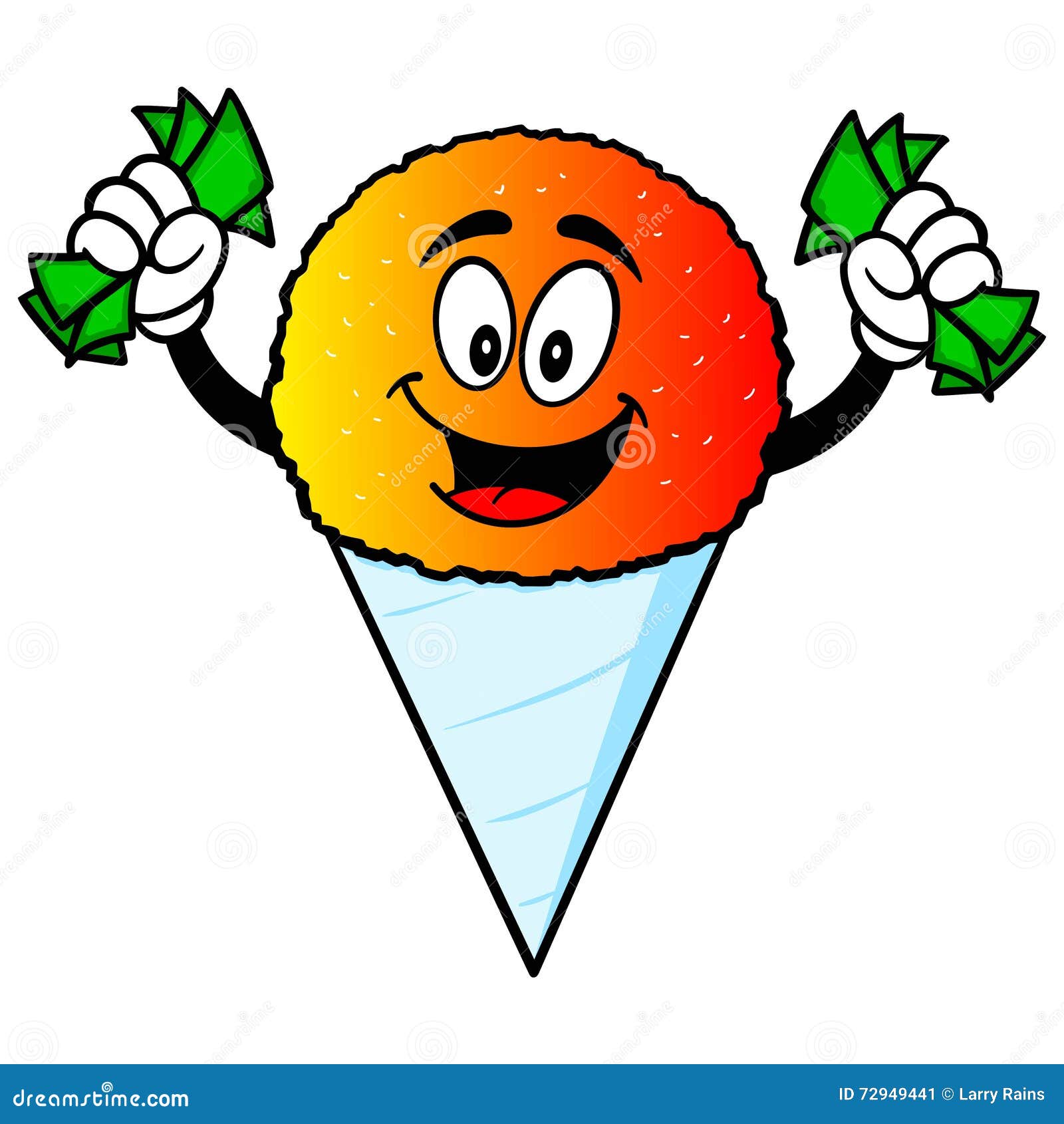 Set Of Snow Cone Cup Cartoon Icon Design Template With Various Models ...