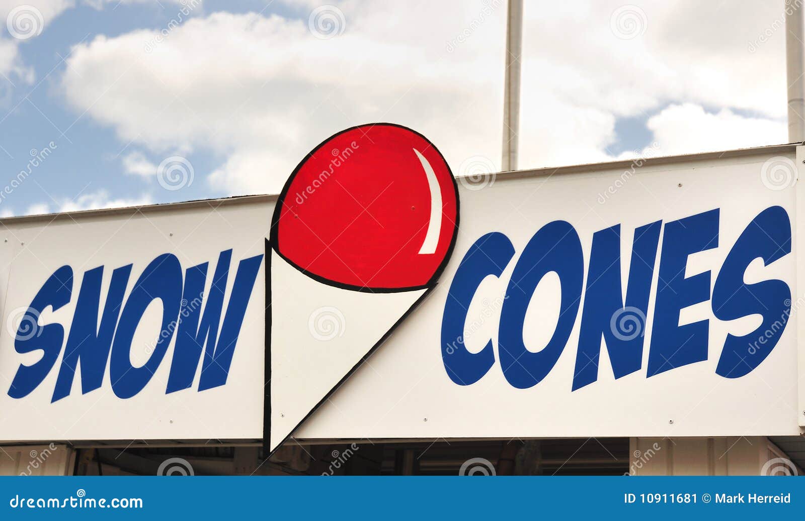 Snow Cones Sign stock image. Image of treat, space, summer - 10911681