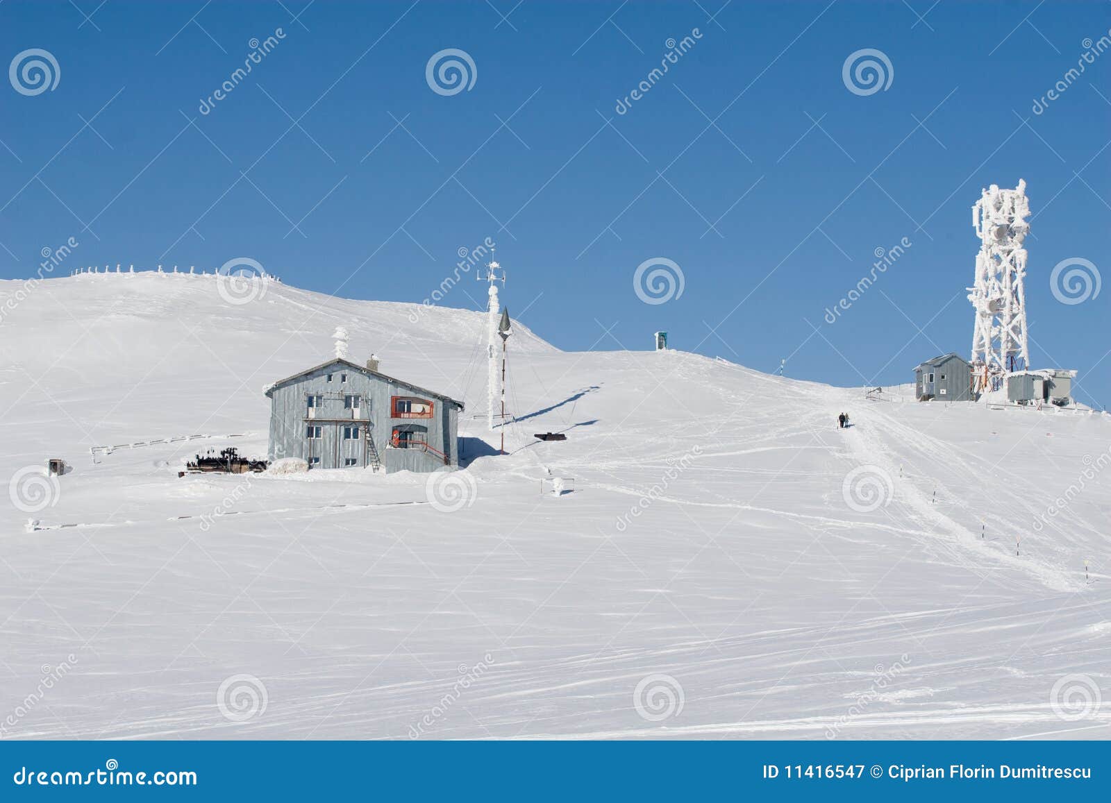 Snow country stock image. Image of remote, antenna, travel - 11416547