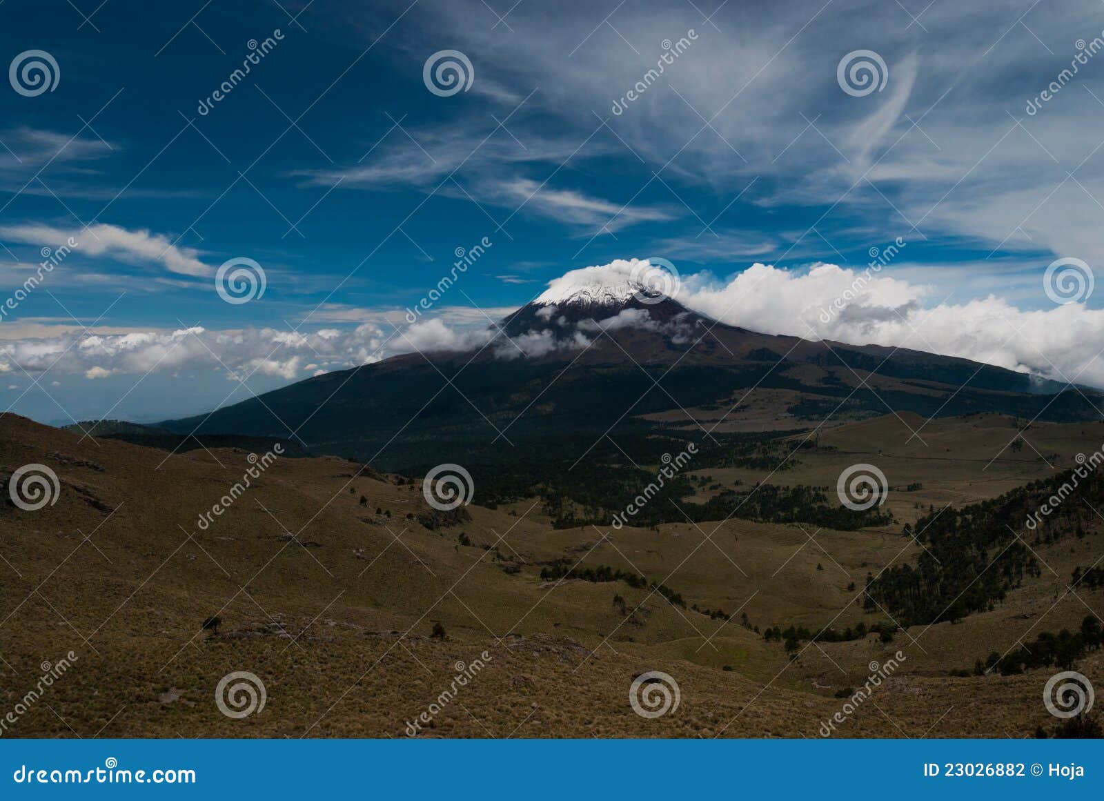 Snow covere volcano stock photo. Image of andes, lava - 23026882