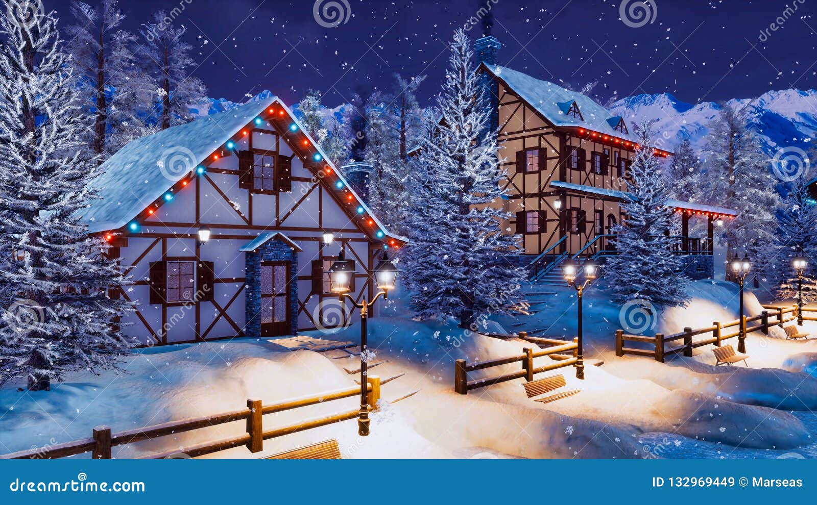 Covered Snow Town Stock Illustrations – 1,802 Covered Snow Town Stock ...