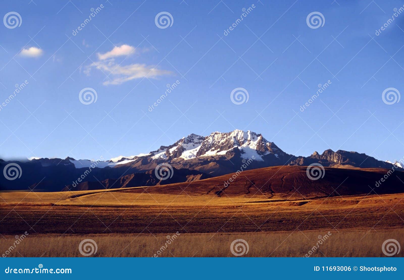 Snow covered Andes in Peru stock photo. Image of rope - 11693006