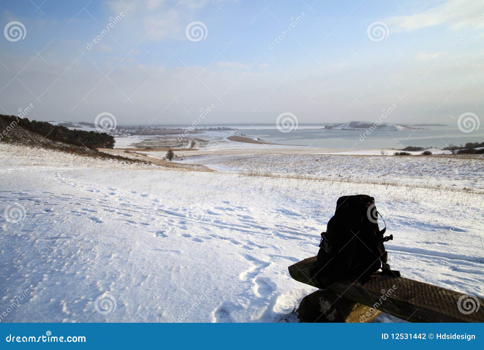 Snow covered beach stock photo. Image of ocean, coastline - 12531442