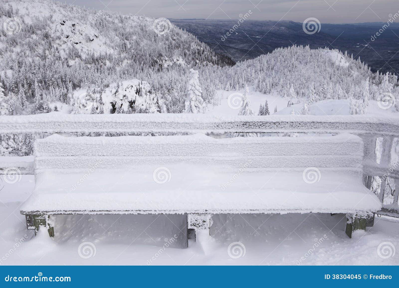 Snow covered bench stock image. Image of landscape, empty - 38304045