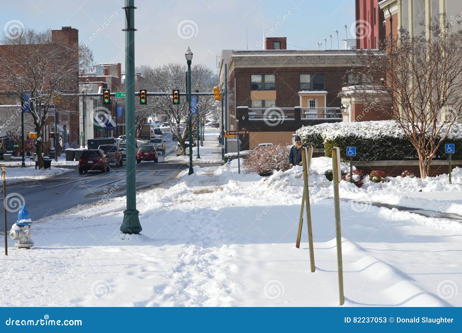 Snow-covered Block editorial stock photo. Image of tennessee - 82237053