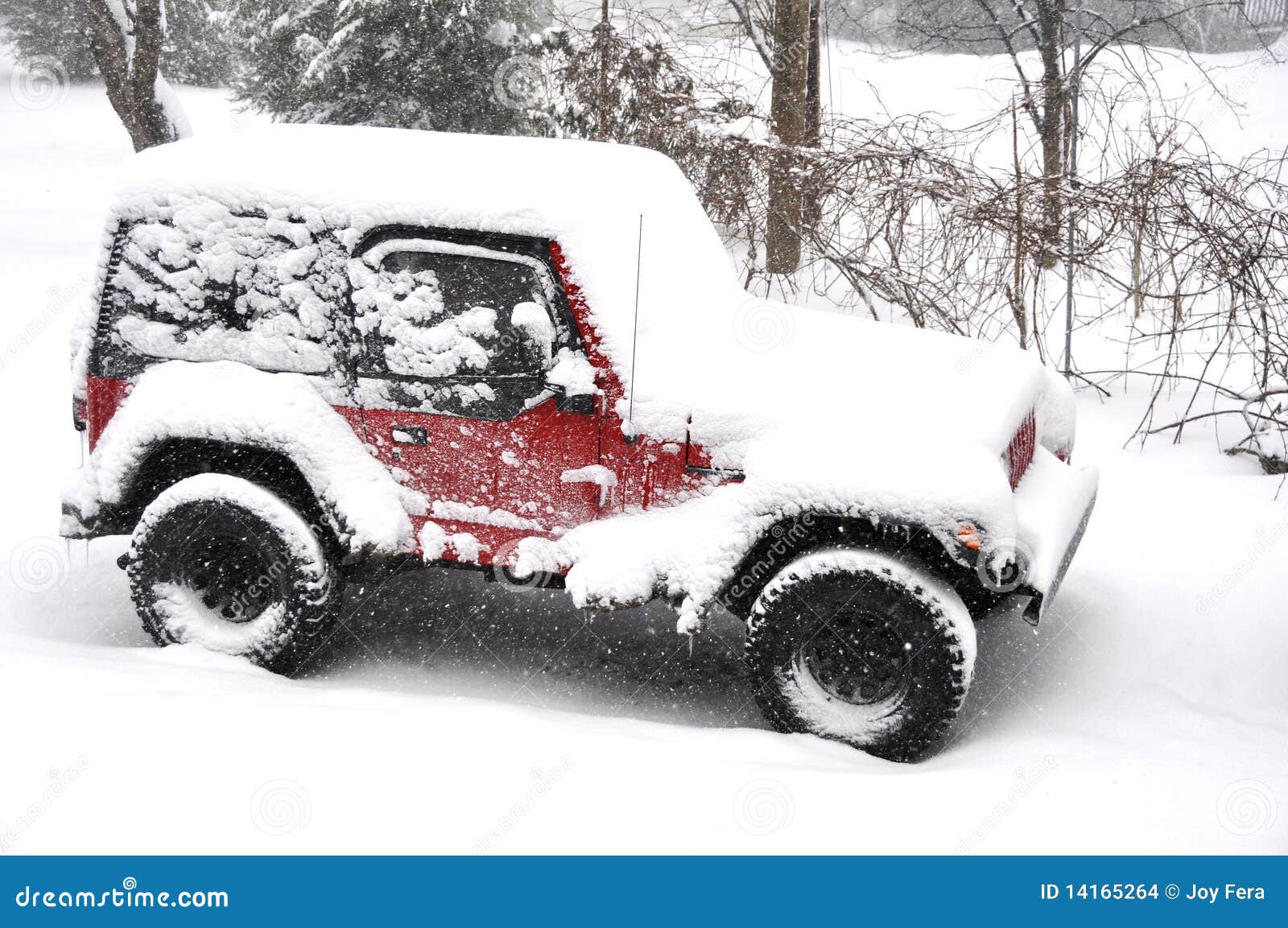 Snow Covered Car stock photo. Image of cold, blizzard - 14165264