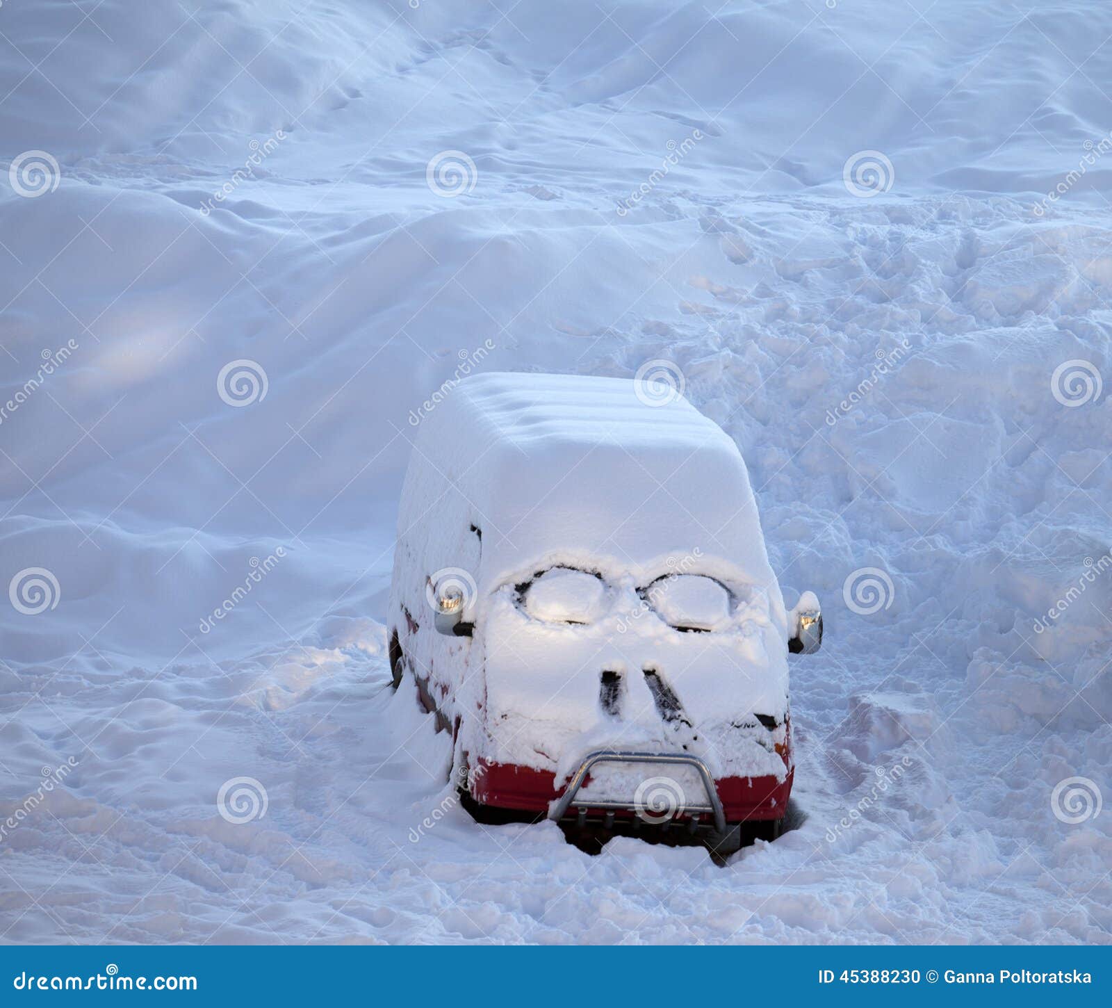 Snow-covered Car with Smiley in Windshield Stock Photo - Image of ...