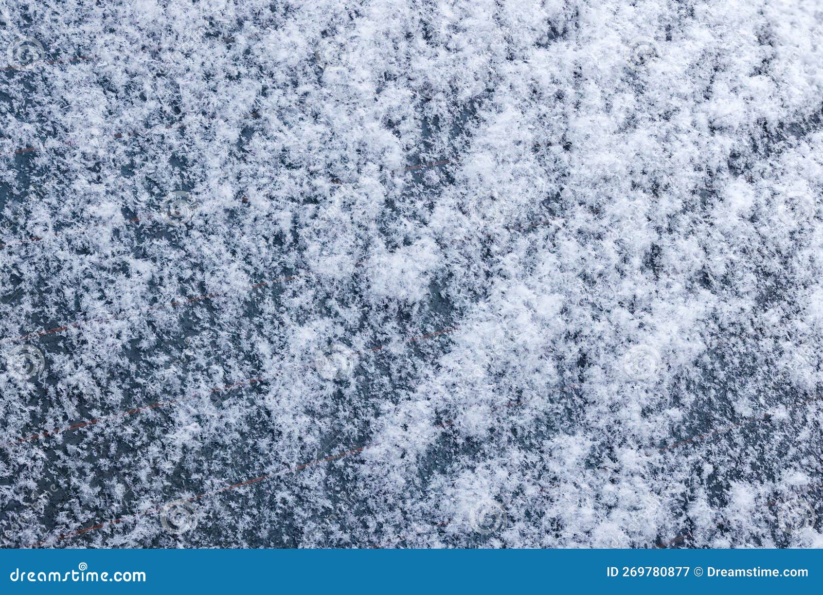 Snow Covered Car Windshield Texture and Background Stock Image - Image ...