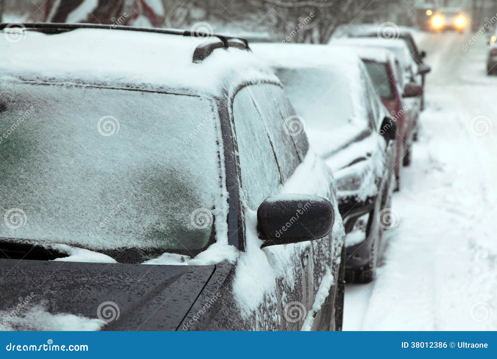 Snow covered cars stock photo. Image of cars, europe - 38012386