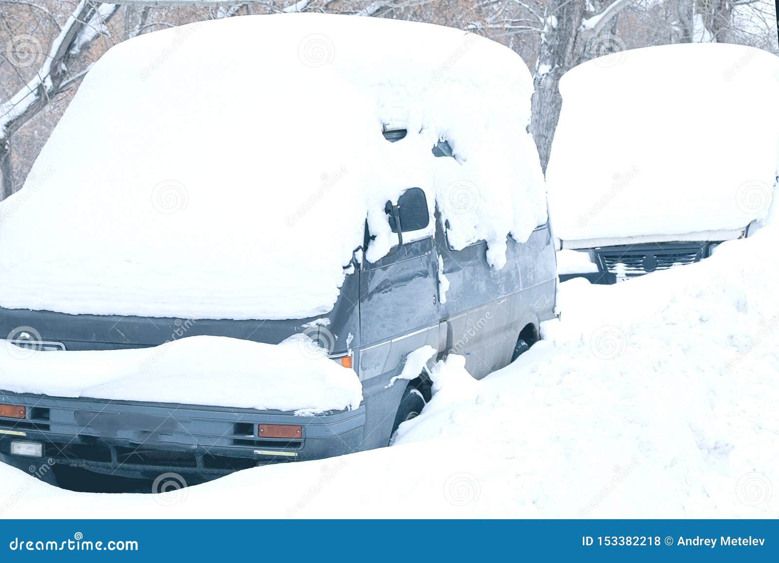 Snow-covered Cars after Heavy Snow Stock Photo - Image of extreme, snow ...