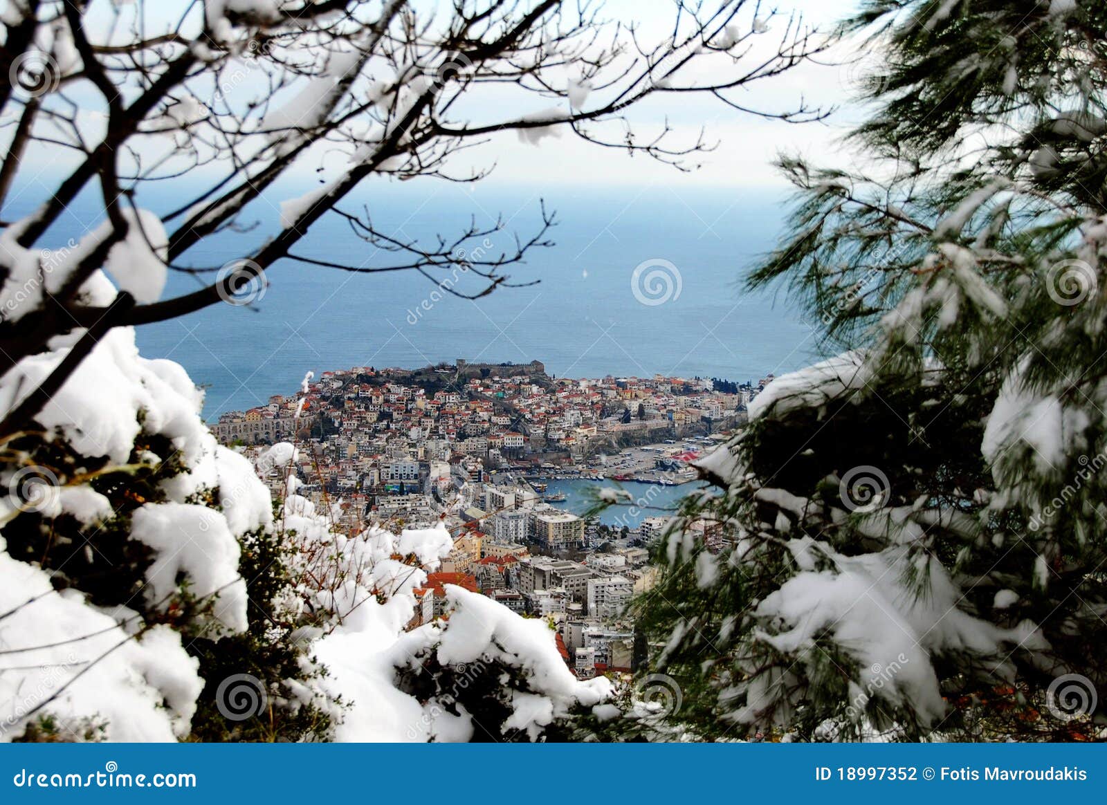 Snow covered city stock photo. Image of outdoor, europe - 18997352