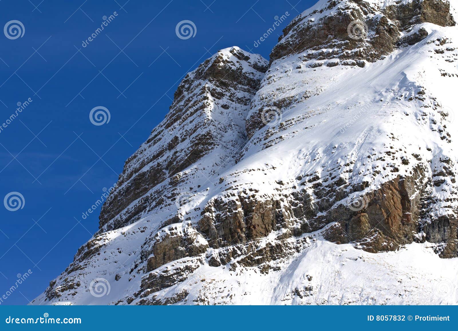 Snow covered cliff face stock photo. Image of chill, wild - 8057832