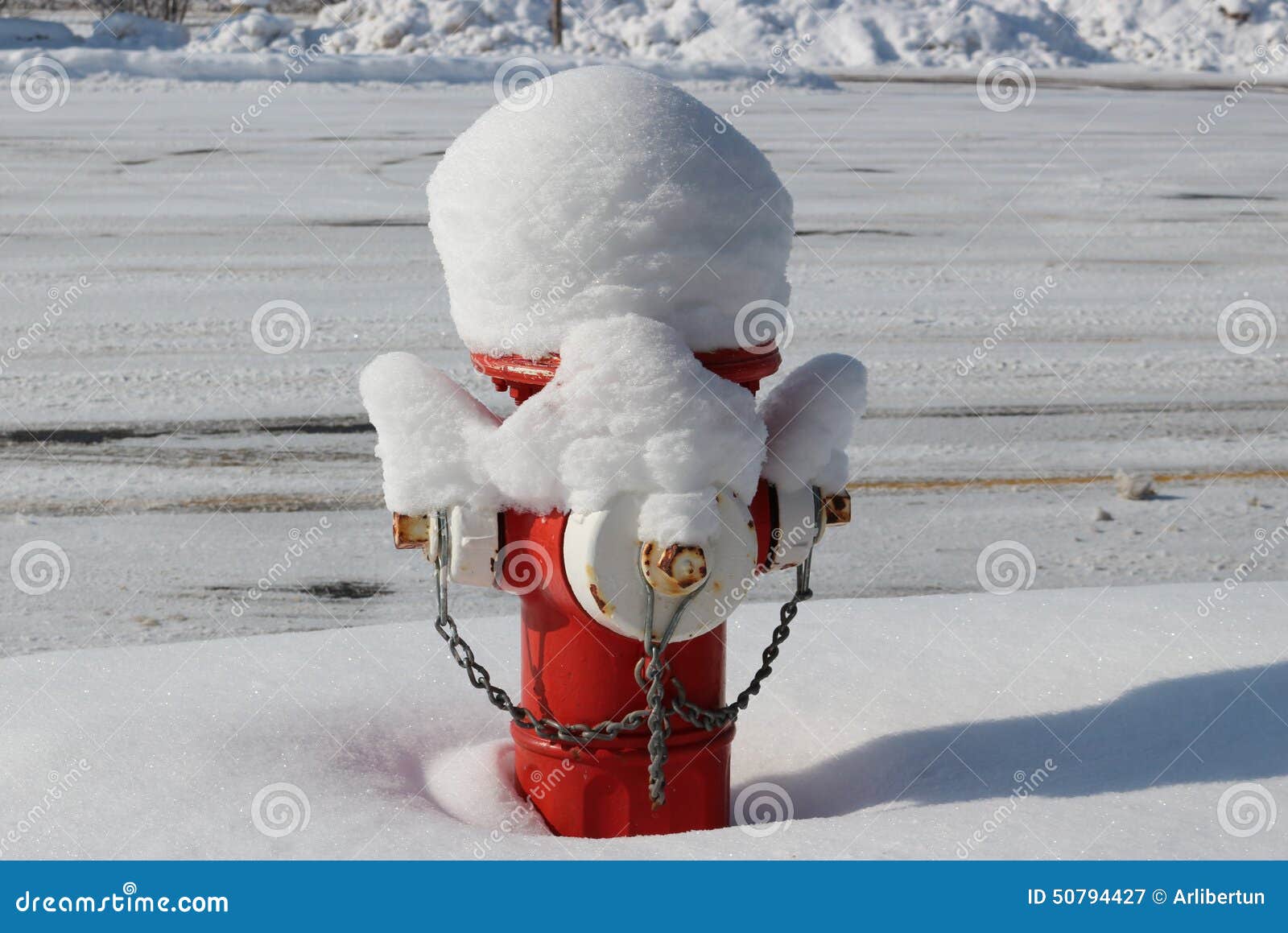 Snow covered fire hydrant stock image. Image of fire - 50794427