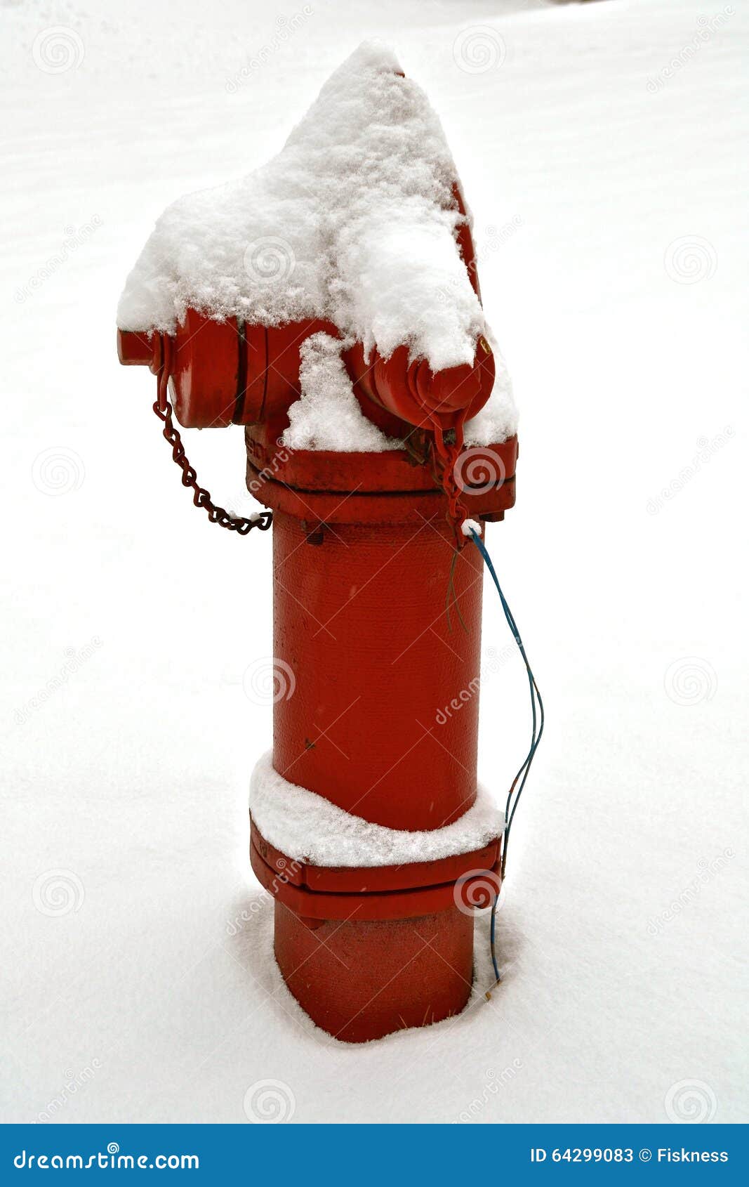 Snow covered fire hydrant stock image. Image of storm - 64299083