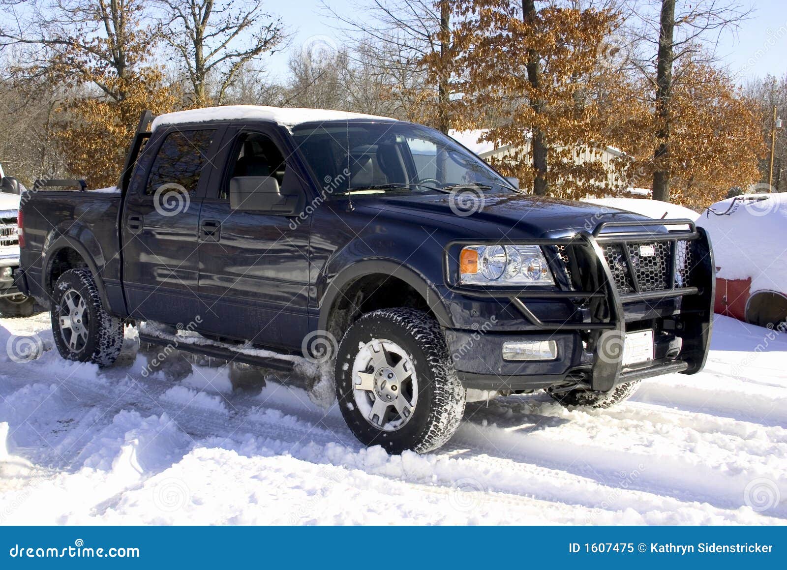 Snow Covered Ford Truck, 4 Doo Stock Image - Image of four, pickup: 1607475