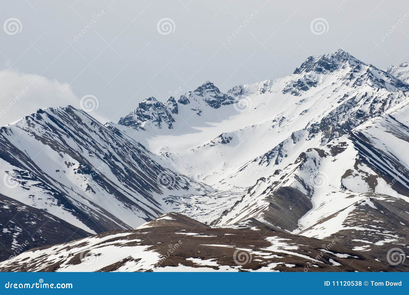 Snow covered mountains stock photo. Image of snow, foothills - 11120538