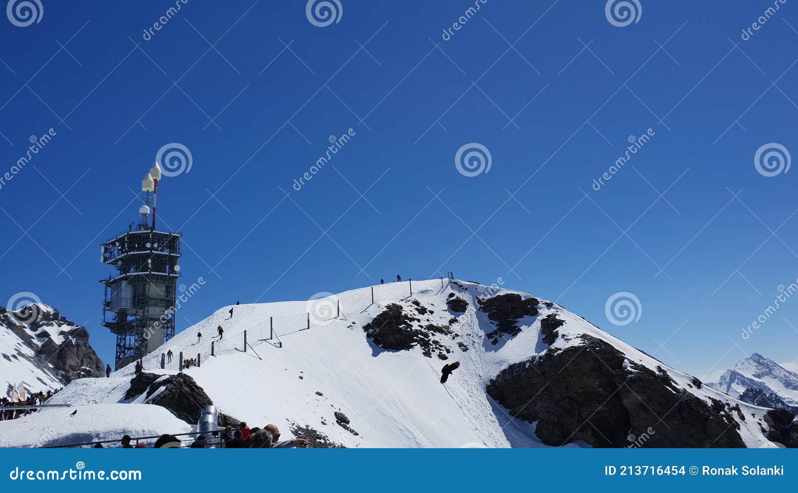 Snow Covered Mountains and Laboratory Stock Photo - Image of arctic ...