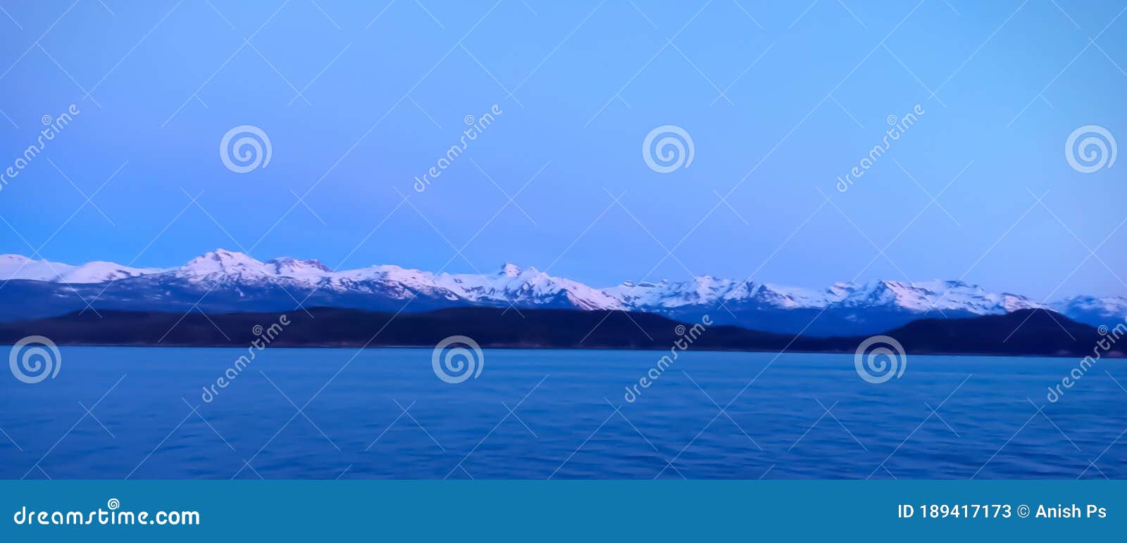 Snow covered mountains stock image. Image of ocean, covered - 189417173