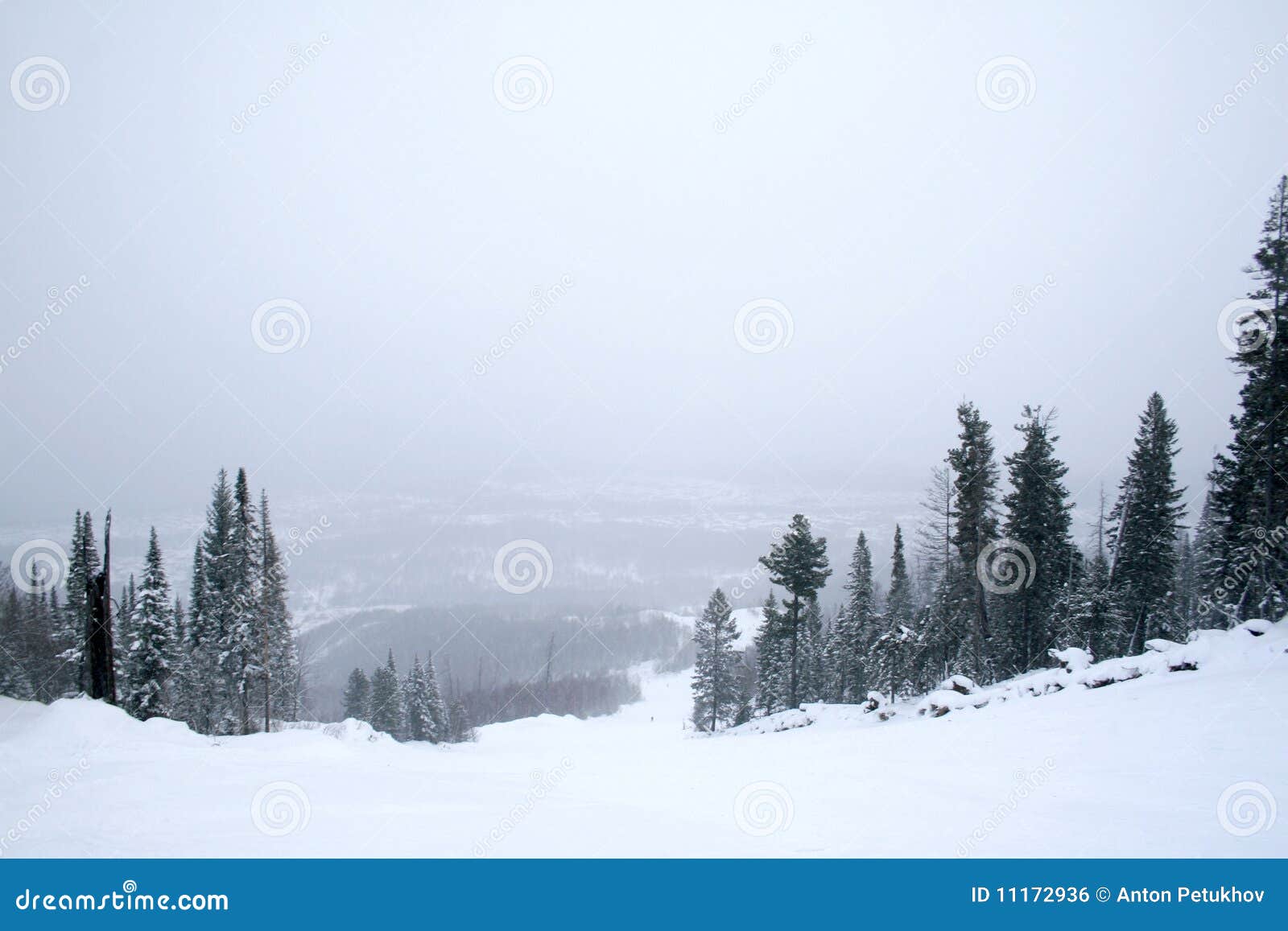 Snow covered mountainside stock photo. Image of scenic - 11172936