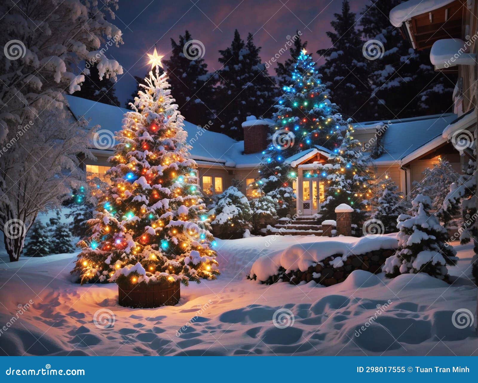 Christmas tree stock image. Image of flower, outdoor - 298017555 Christmas tree stock image. Image of flower, outdoor - 298017555
