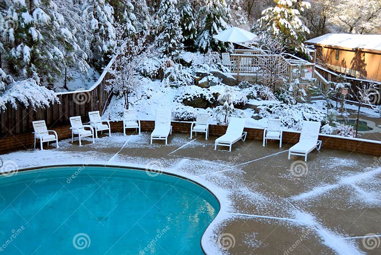 Snow Covered Pool stock image. Image of peaks, california - 2150115