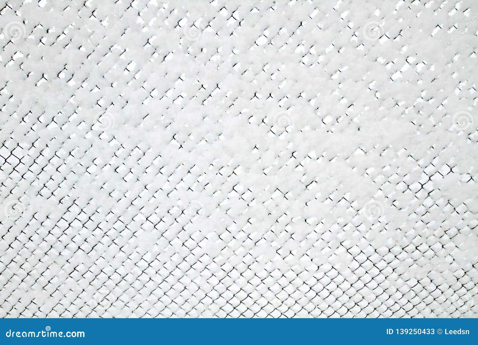Snow-covered Rabitz grid stock image. Image of fence - 139250433