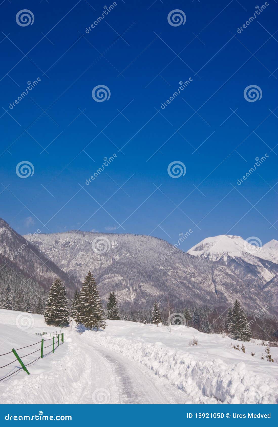 Snow covered road stock photo. Image of clear, alps, extreme - 13921050