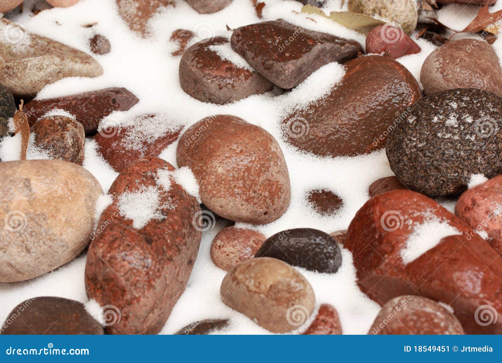 Snow Covered Rocks stock image. Image of seasonal, rocks - 18549451