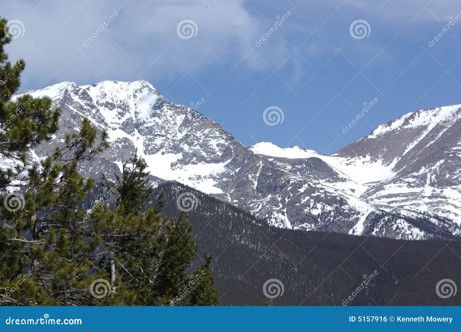 Snow Covered Rocky Mountains Stock Photo - Image of tree, landscape ...