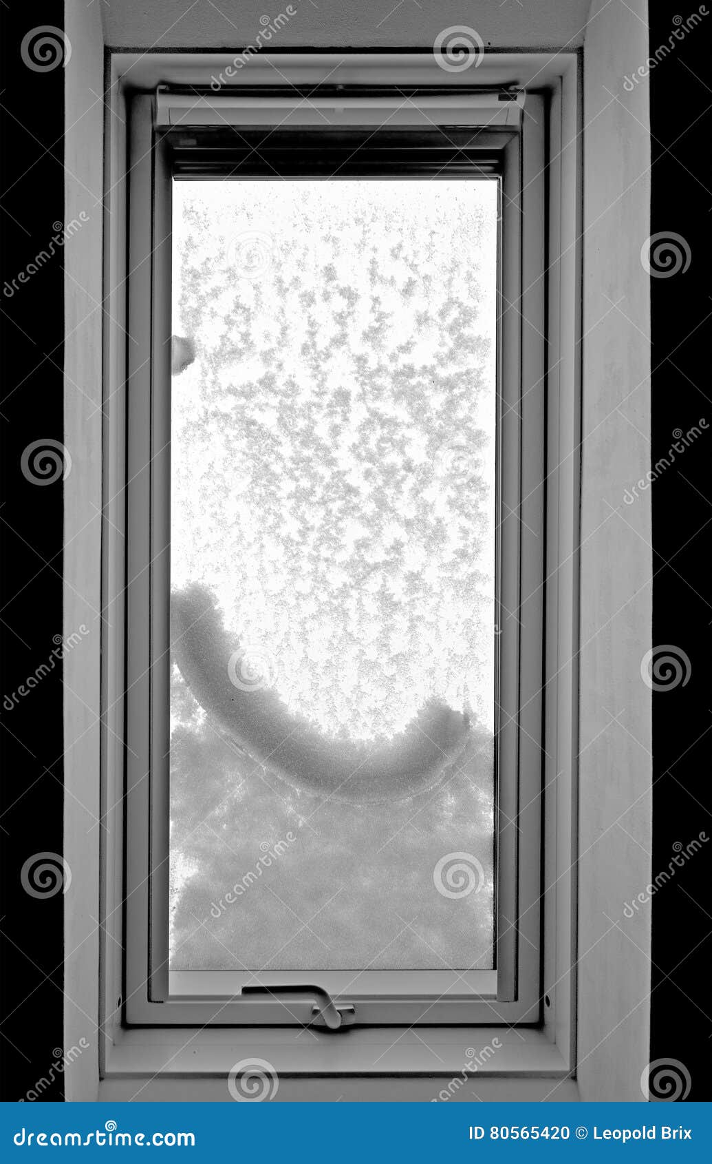 Snow Covered Roof-top Window Stock Photo - Image of white, covered ...