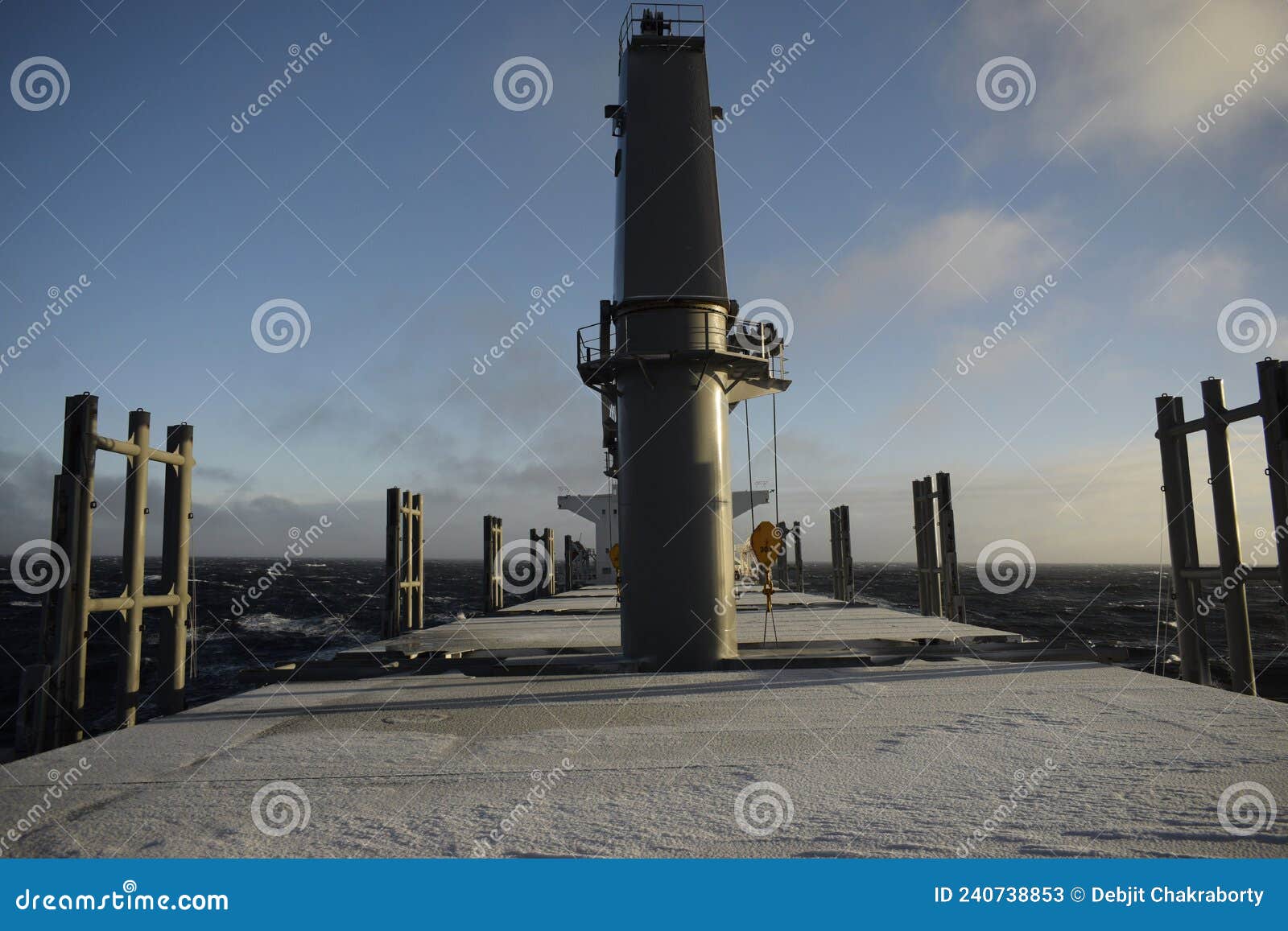 Snow Covered Ship after Snowfall Stock Image - Image of extreme, hatch ...