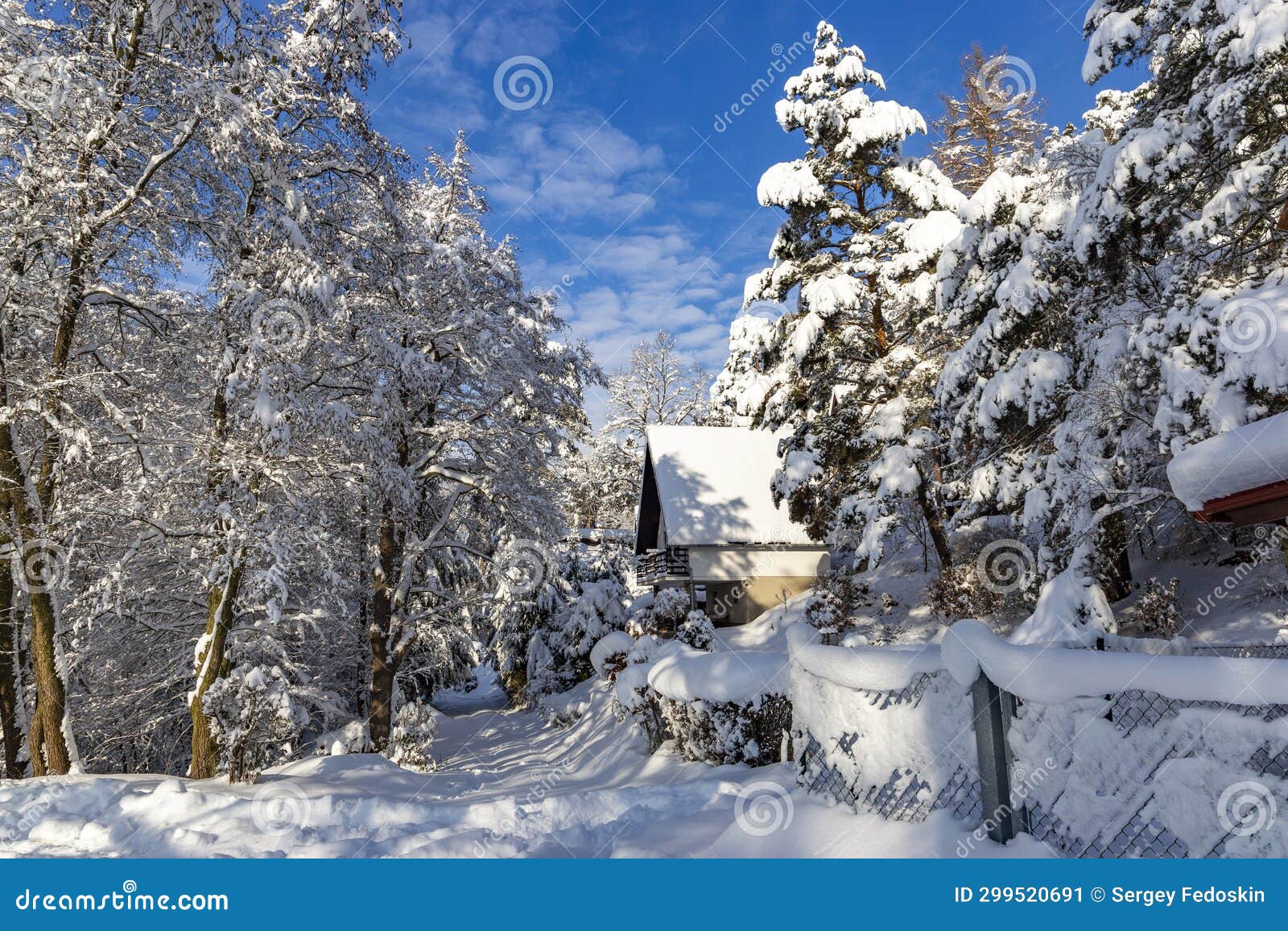 Snow-covered Village after Heavy Snowfall in Central Europe Stock Image ...