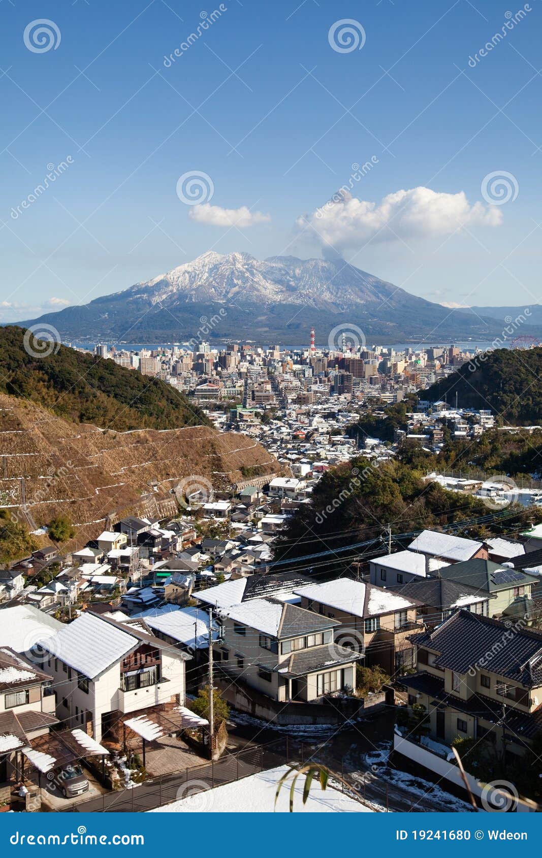 Sakurajima Volcano In Kyushu, Japan Editorial Photo | CartoonDealer.com ...