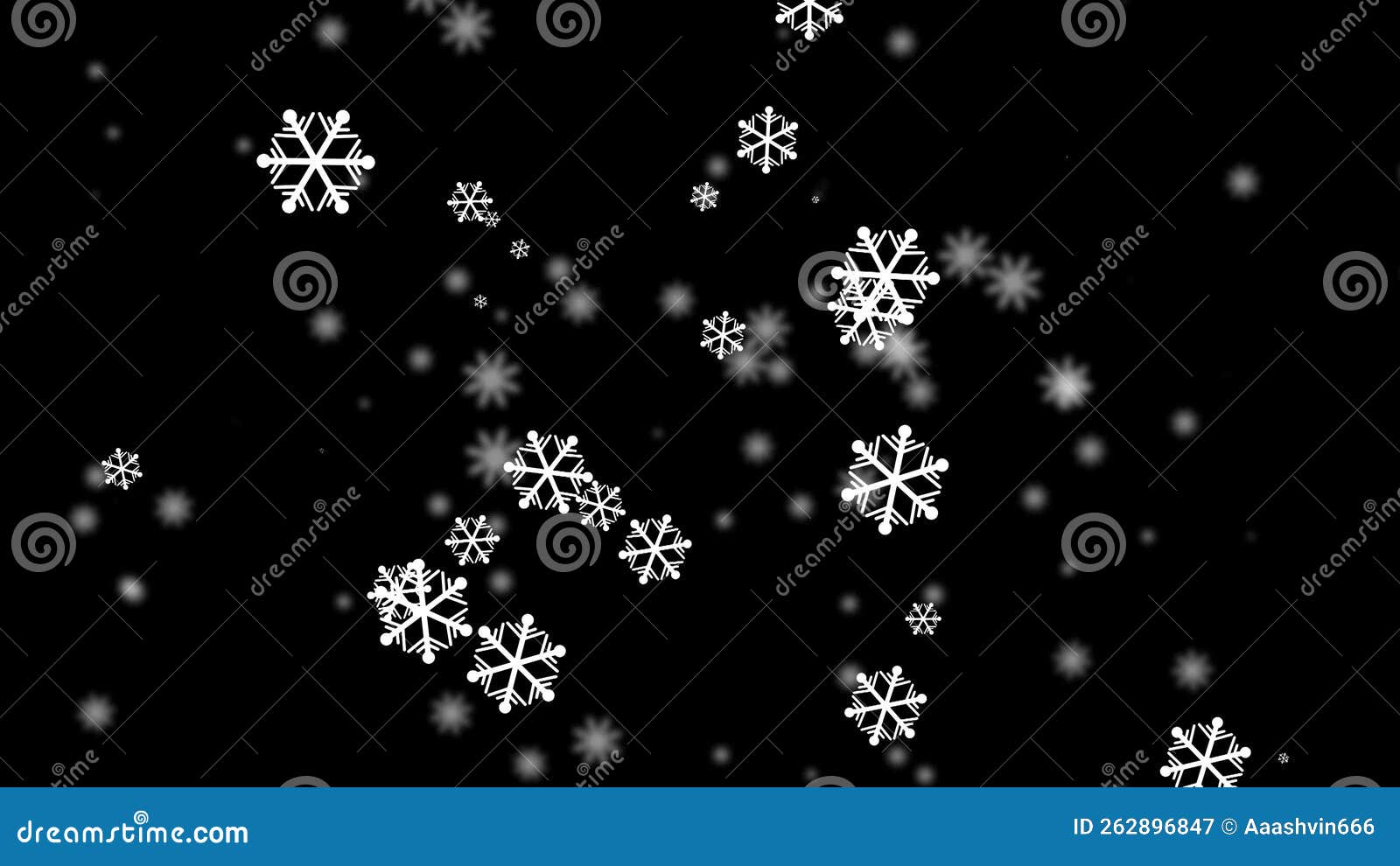 Snow Cristal Moving on Black Background with Blur Background Stock ... Snow Cristal Moving on Black Background with Blur Background Stock ...