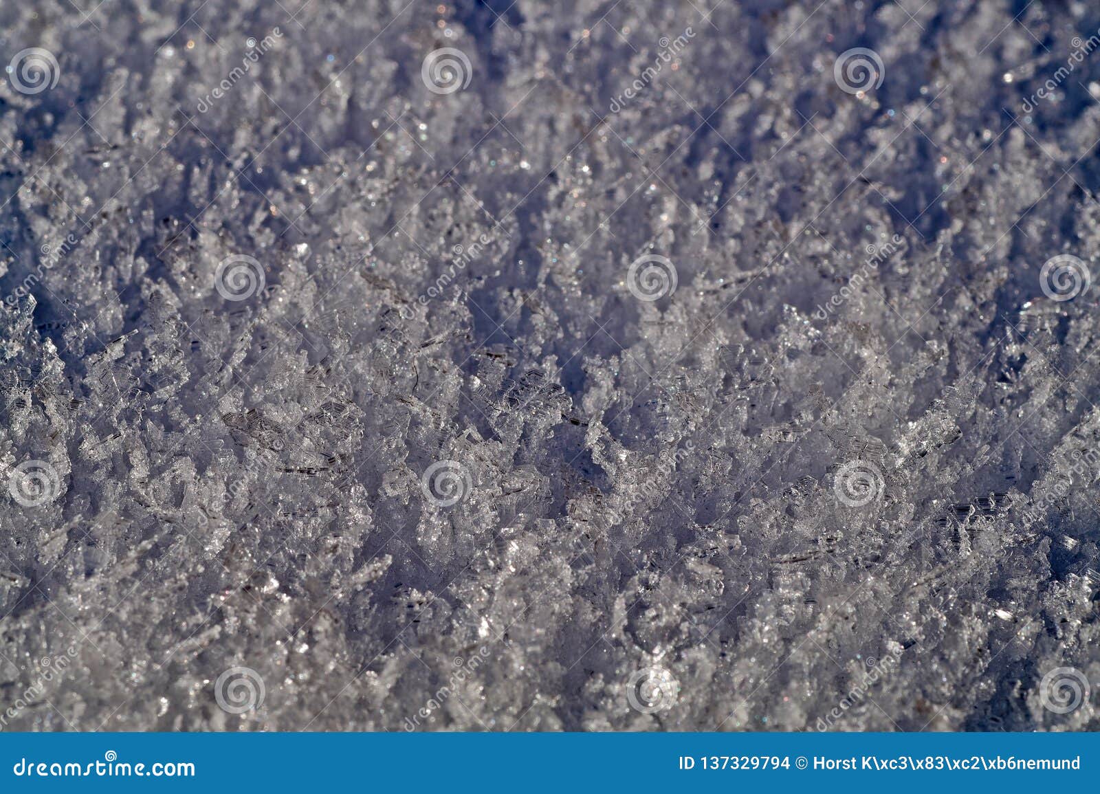 Snow Crystals Macro, Shallow Depth of Field, Suitable for Header or ...