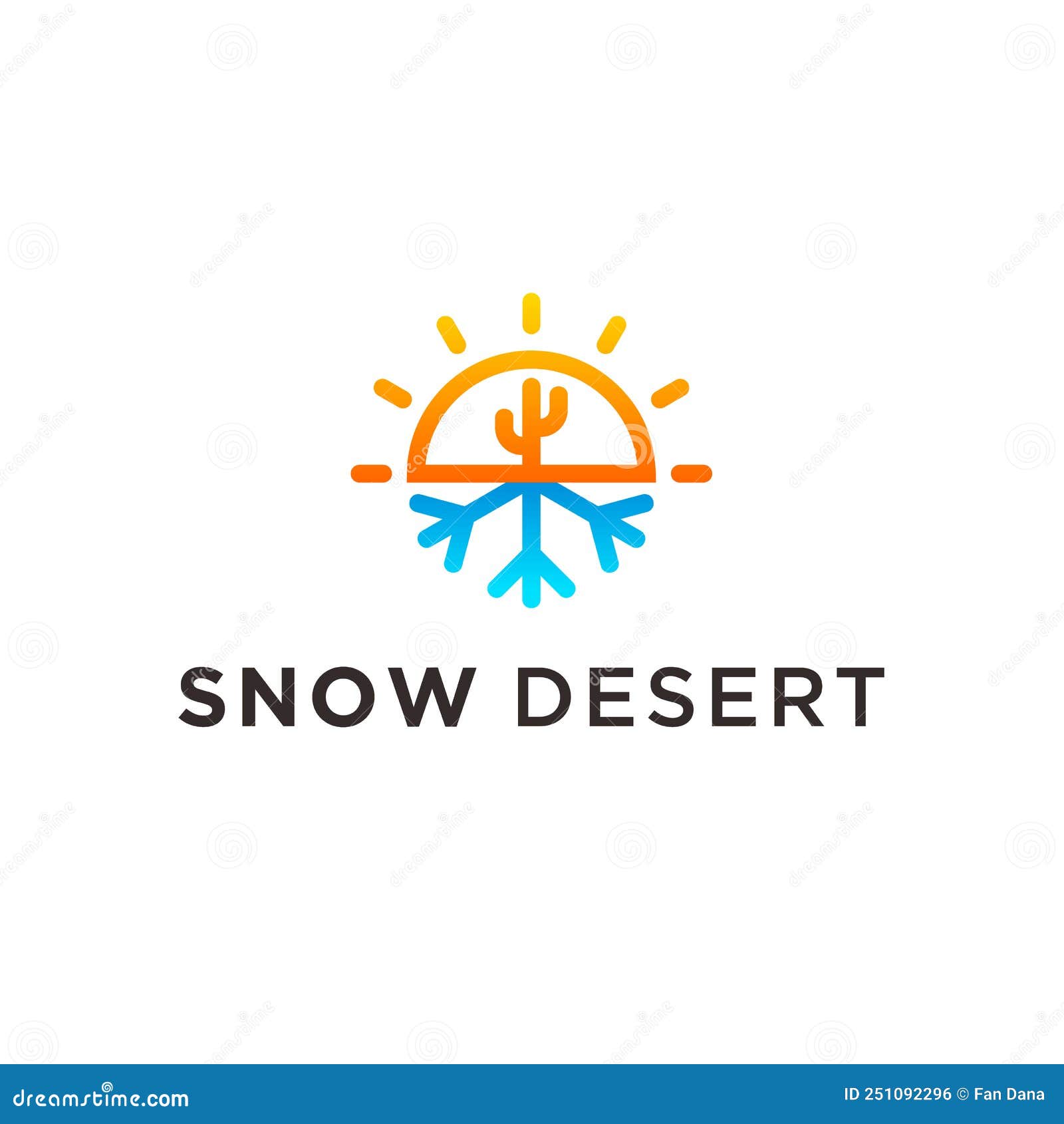 Snow Desert Logo Icon Vector Designs Stock Vector - Illustration of ...