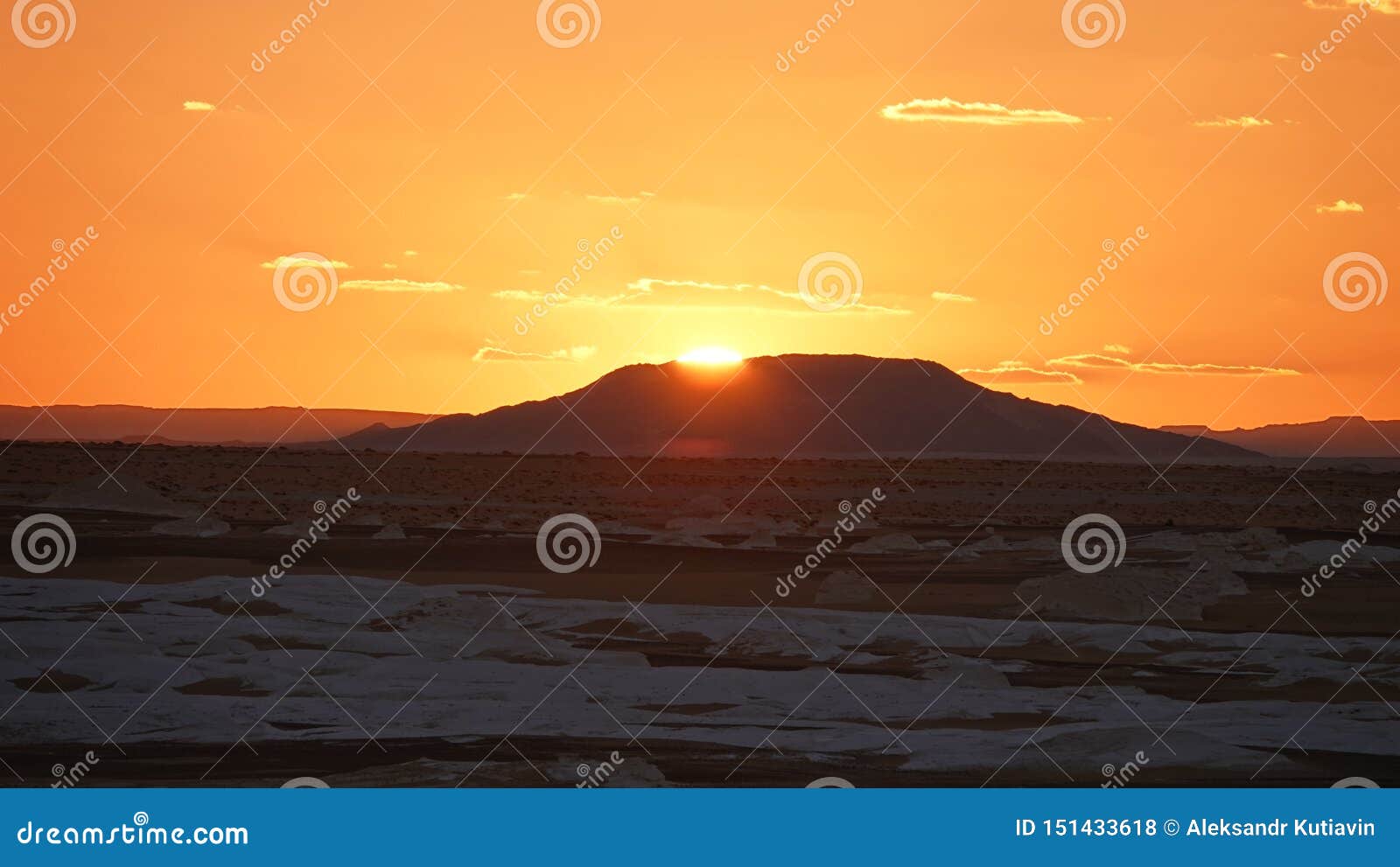 Snow in the Desert at Sunset Stock Photo - Image of unusually ...