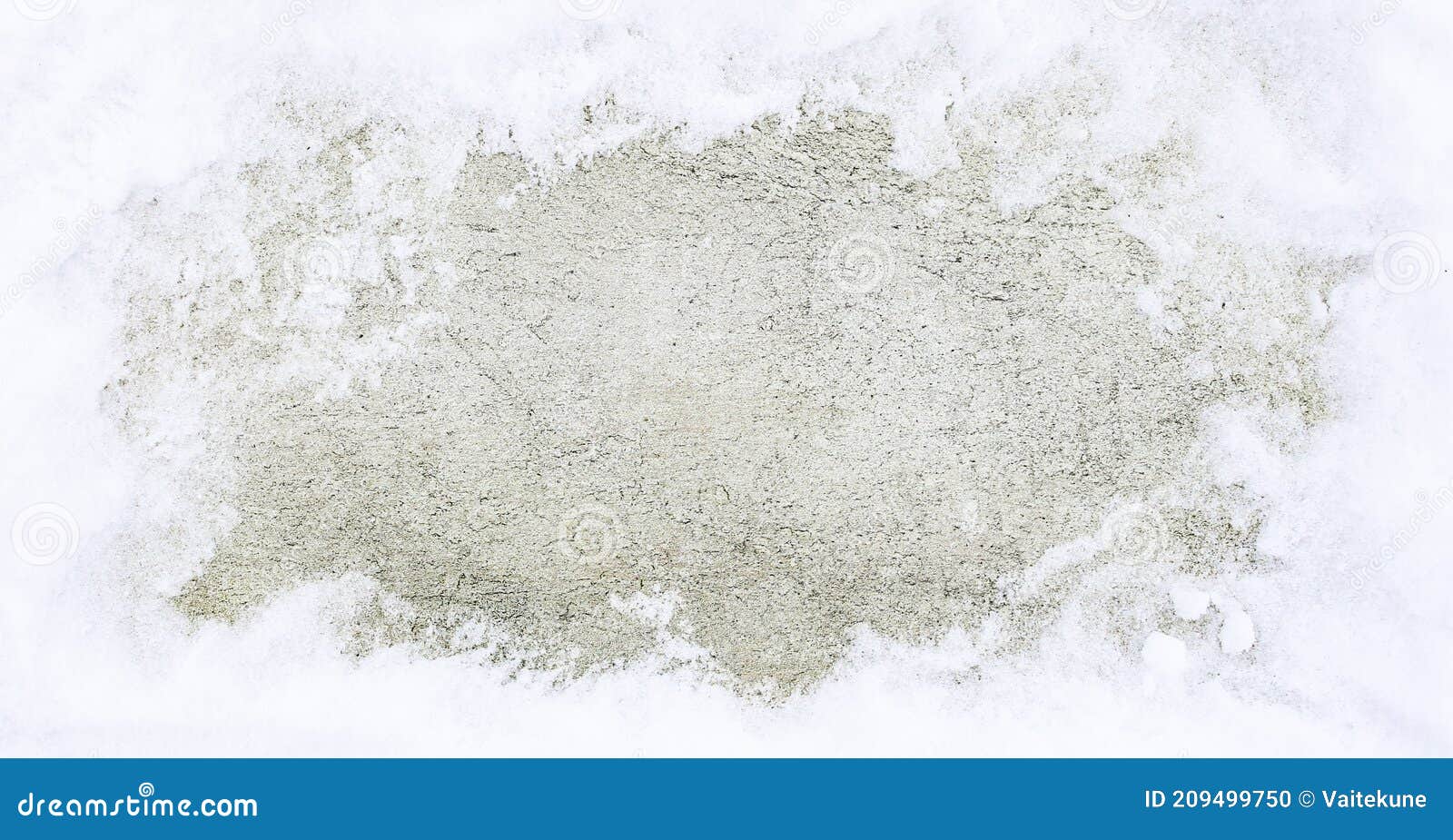 Snow Frame on Concrete Background. Stock Photo - Image of frozen ...