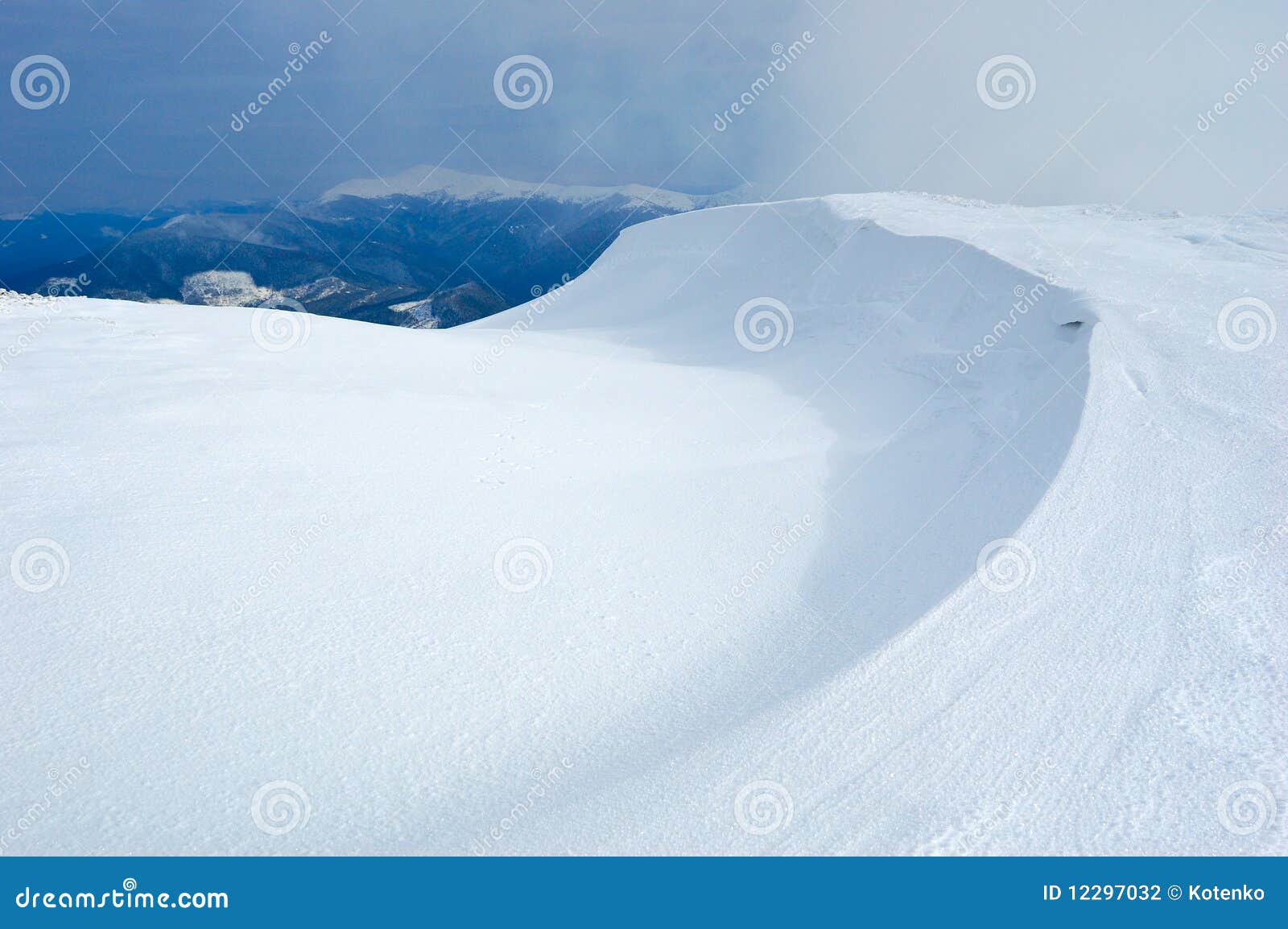 Snow dune stock photo. Image of fresh, nature, background - 12297032