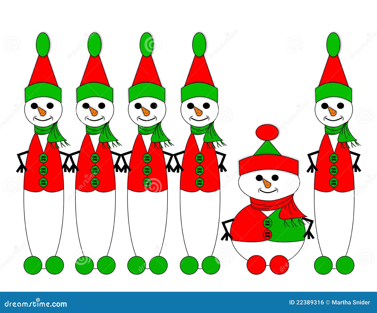 Snow Elf Diversity stock illustration. Illustration of difference ...
