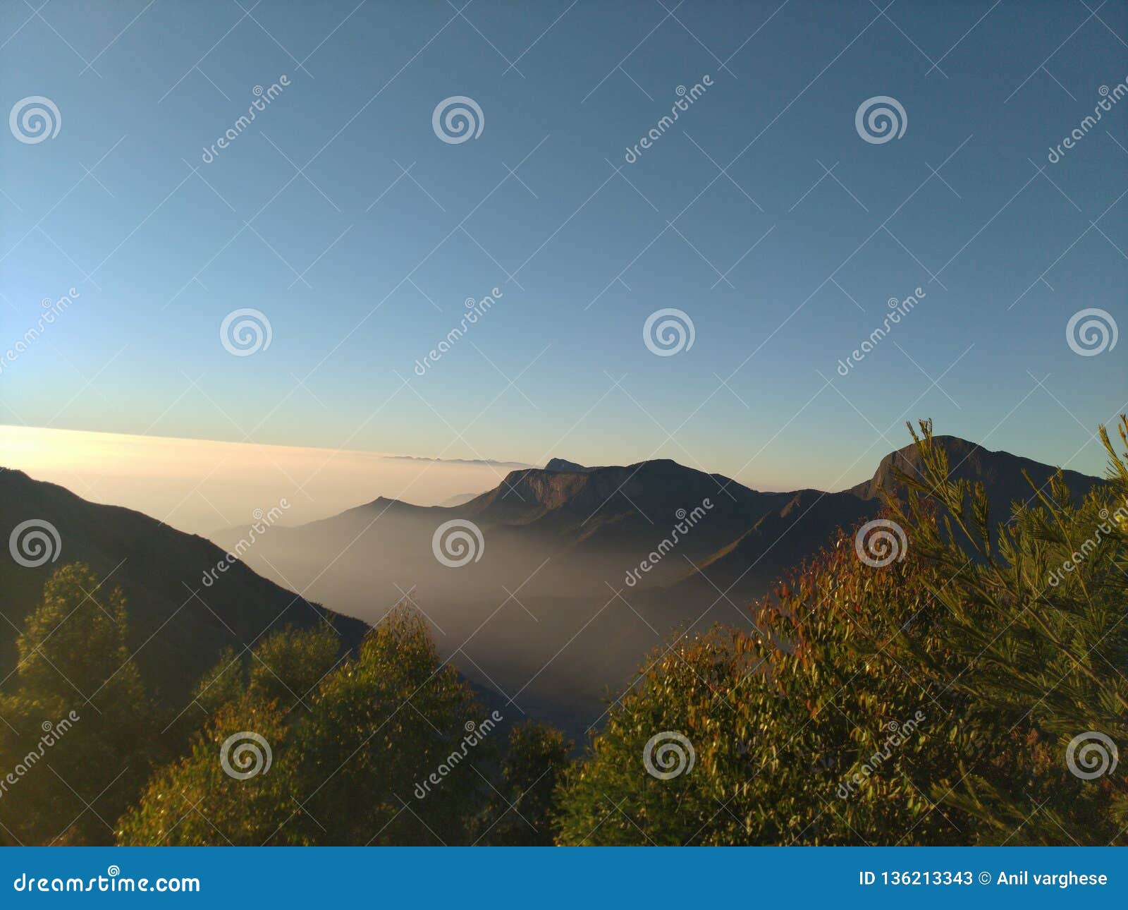 Snow fall stock image. Image of munnar, fall, snow, hill - 136213343