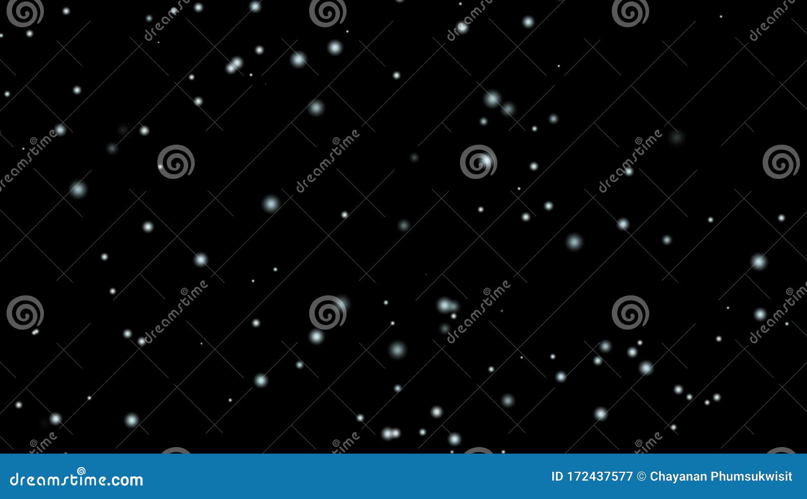 Snow Fall and Soft Wind Effect Black Screen for Banner and Advertise ...